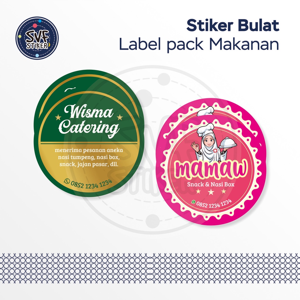 Jual Stiker Bulat Label Makanan / Packaging Makanan | Shopee Indonesia
