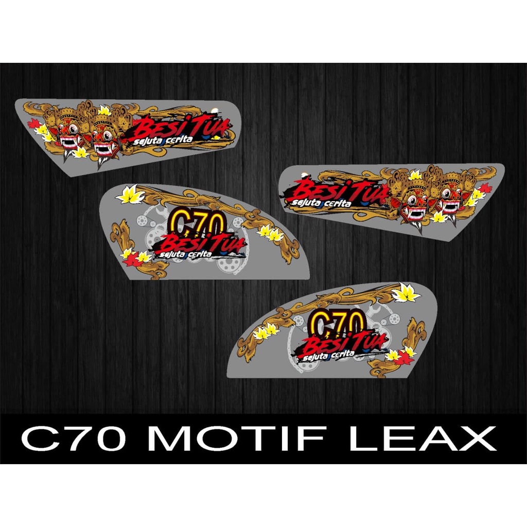 Jual STIKER STRIPING VARIASI HONDA C70 BESI TUA MOTIF LEAK | Shopee ...