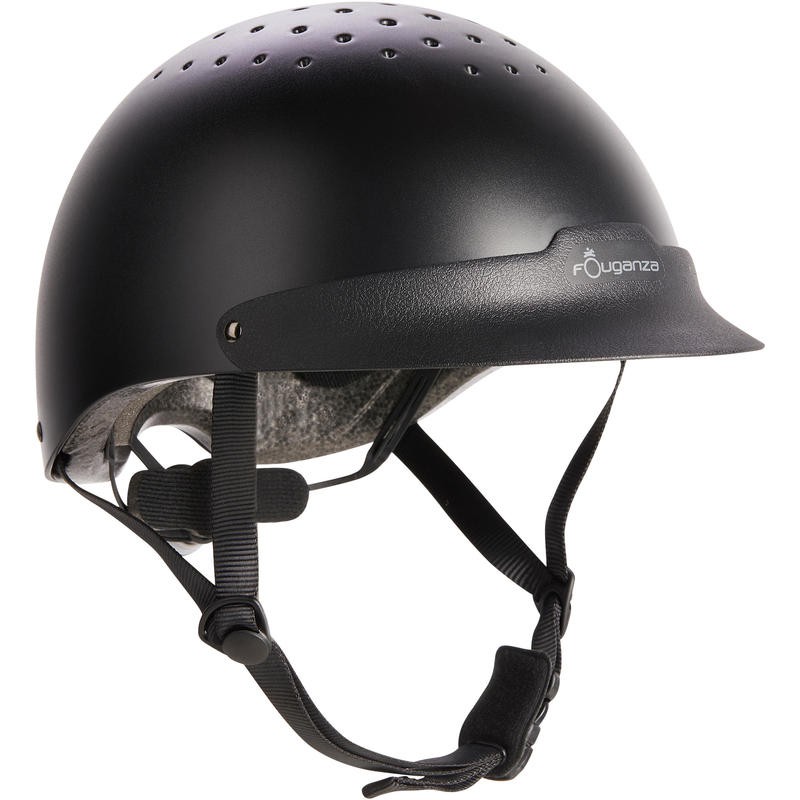 Jual HELM BERKUDA 100 HORSE RIDING HELMET WARNA BLACK | Shopee Indonesia