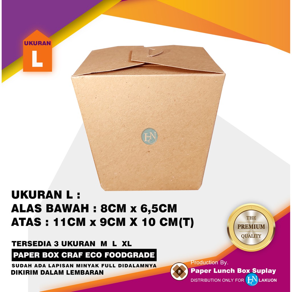 Jual RICE BOX FOOD PAIL BOX FOODPAIL KEMASAN FOOD PAIL CRAFT ECO ...