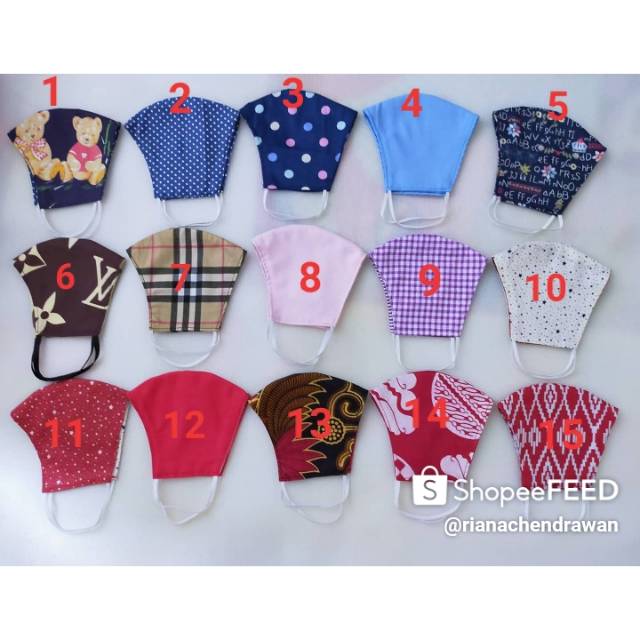 Jual 25% off Masker Kain 2 ply (3 pcs) | Shopee Indonesia