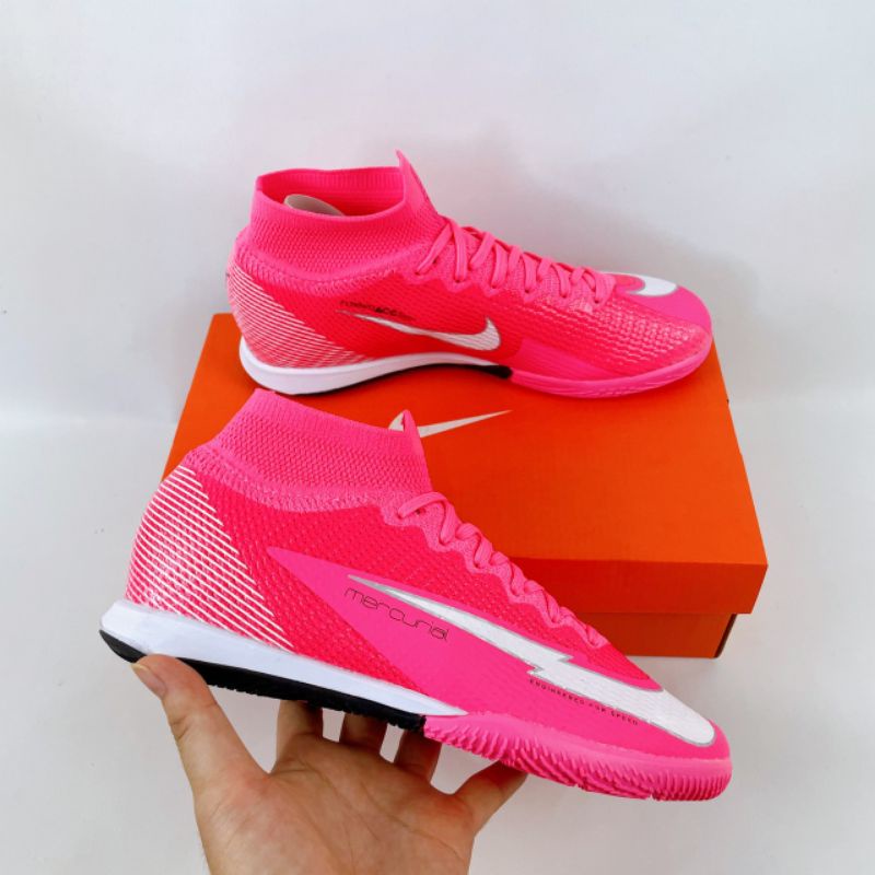 Jual Sepatu Futsal Mercurial Superfly 7 Elite Mbappe Pink IC | Shopee ...