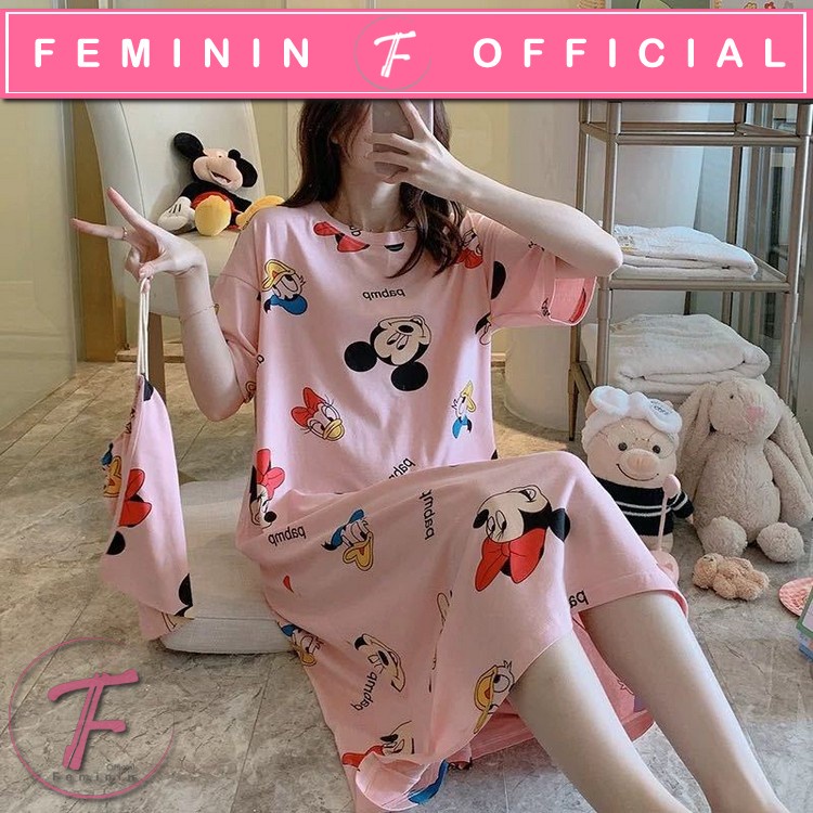 Jual Feminin Daster Wanita Baju Rumah Santai Baju Tidur Dress Santai ...