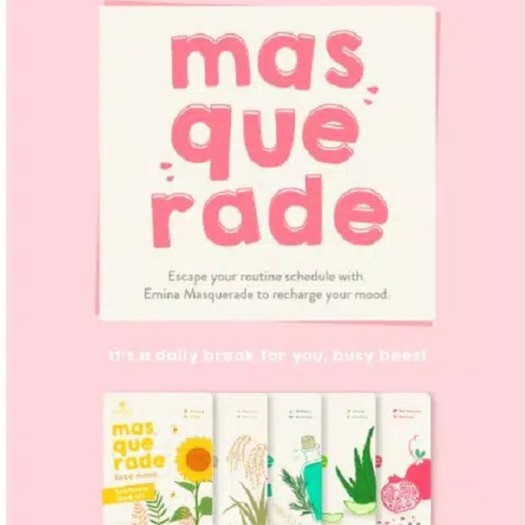 Jual Emina Masquerade Face Mask 1 sachet | Shopee Indonesia