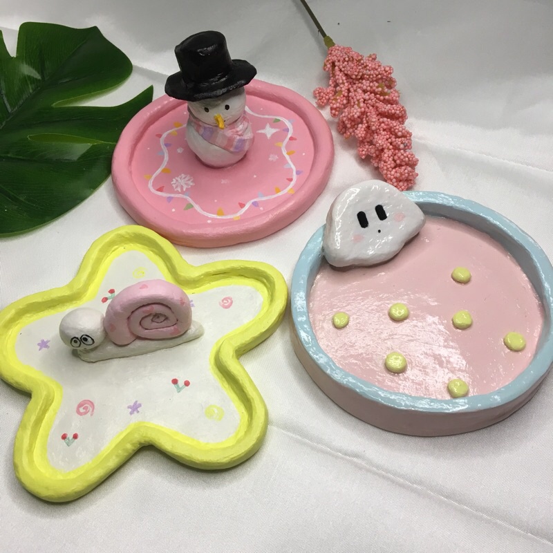 Jual Clay tray / Clay trinket Cartoon Edition (Ready) | Shopee Indonesia
