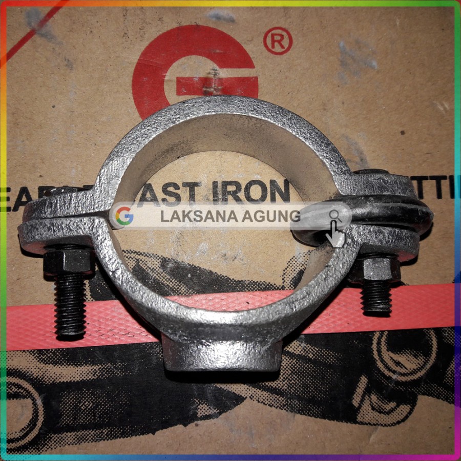 Jual Clamp Saddle Besi 4 X 3/4 inch Galvanis | klem sadel Galvanis 4 X ...