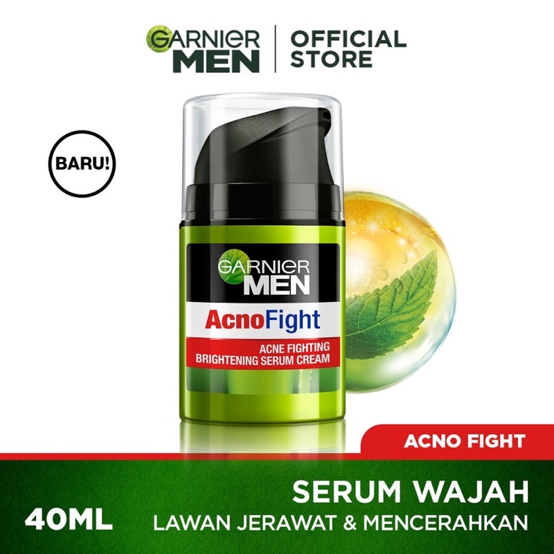 Jual Garnier Men Acno Fight Acne Fighting Whitening Serum Cream Skin Care - 40 ml (Serum Wajah ...