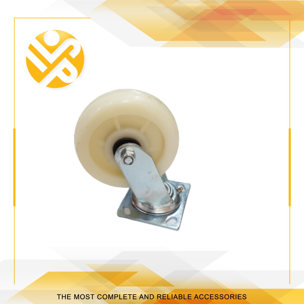 Jual Roda Nilon Putih 6 Inch / Hidup | Shopee Indonesia