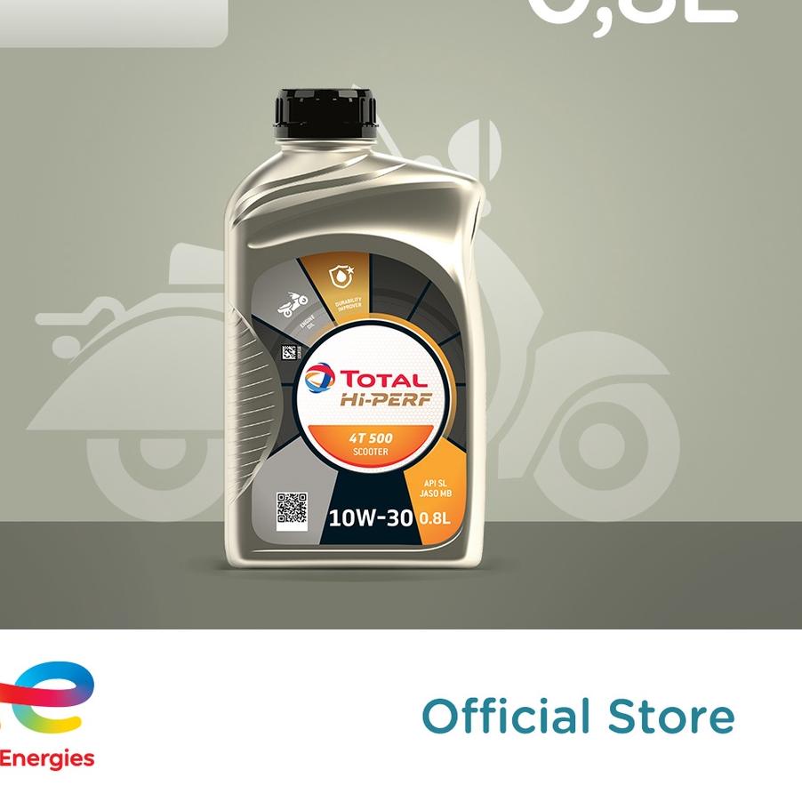 Jual TotalEnergies - Hi-Perf 4T 500 Scooter 10W-30 Oli Motor Matic 0.8L | Shopee Indonesia