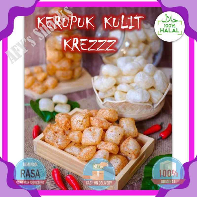 Jual Dorokdok Viral, Kerupuk Kulit Viral Rasa Original,Pedas,Pedas Daun ...