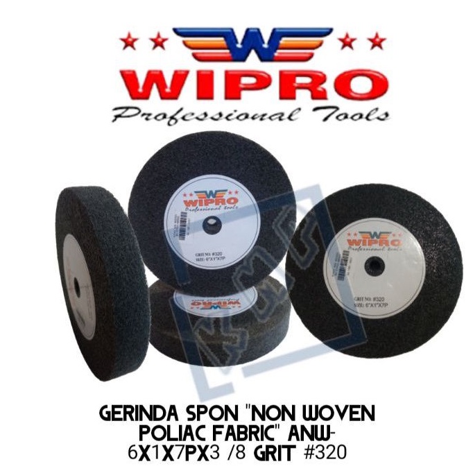 Jual WIPRO Gerinda Spon Non Woven Poliac Fabric ANW- 6x1x7Px3 /7 Grit ...