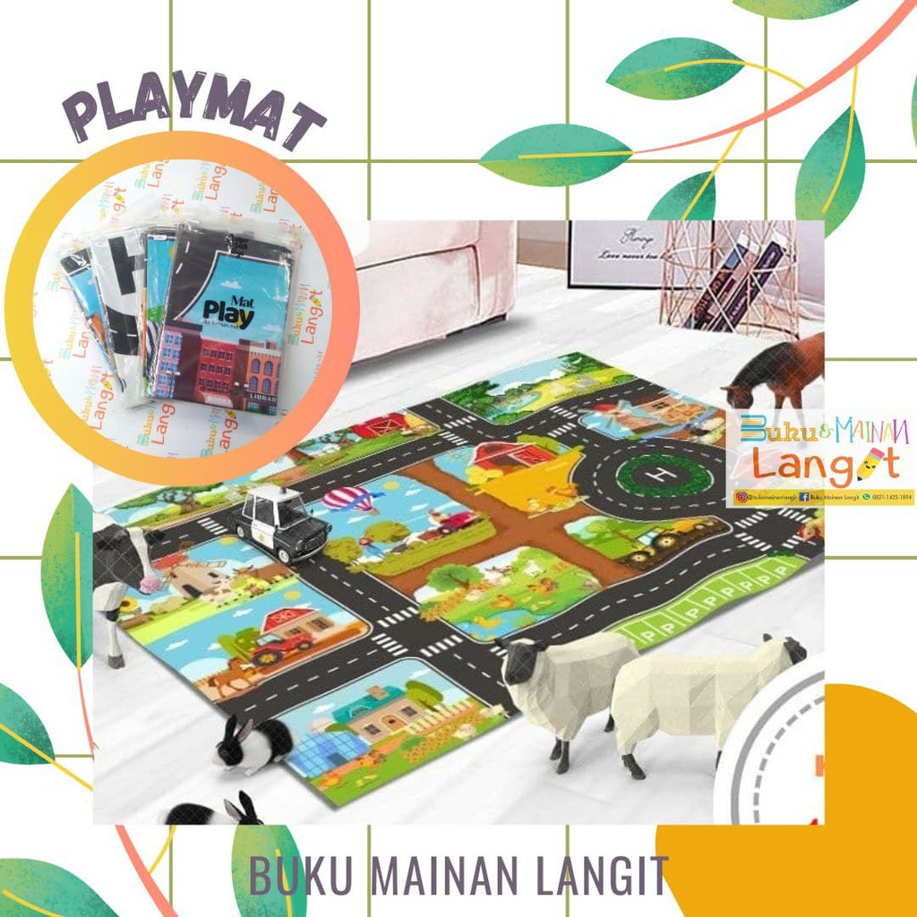 Jual PLAYMAT - ALAS BERMAIN ANAK UKURAN 100 X 130 CM | Shopee Indonesia