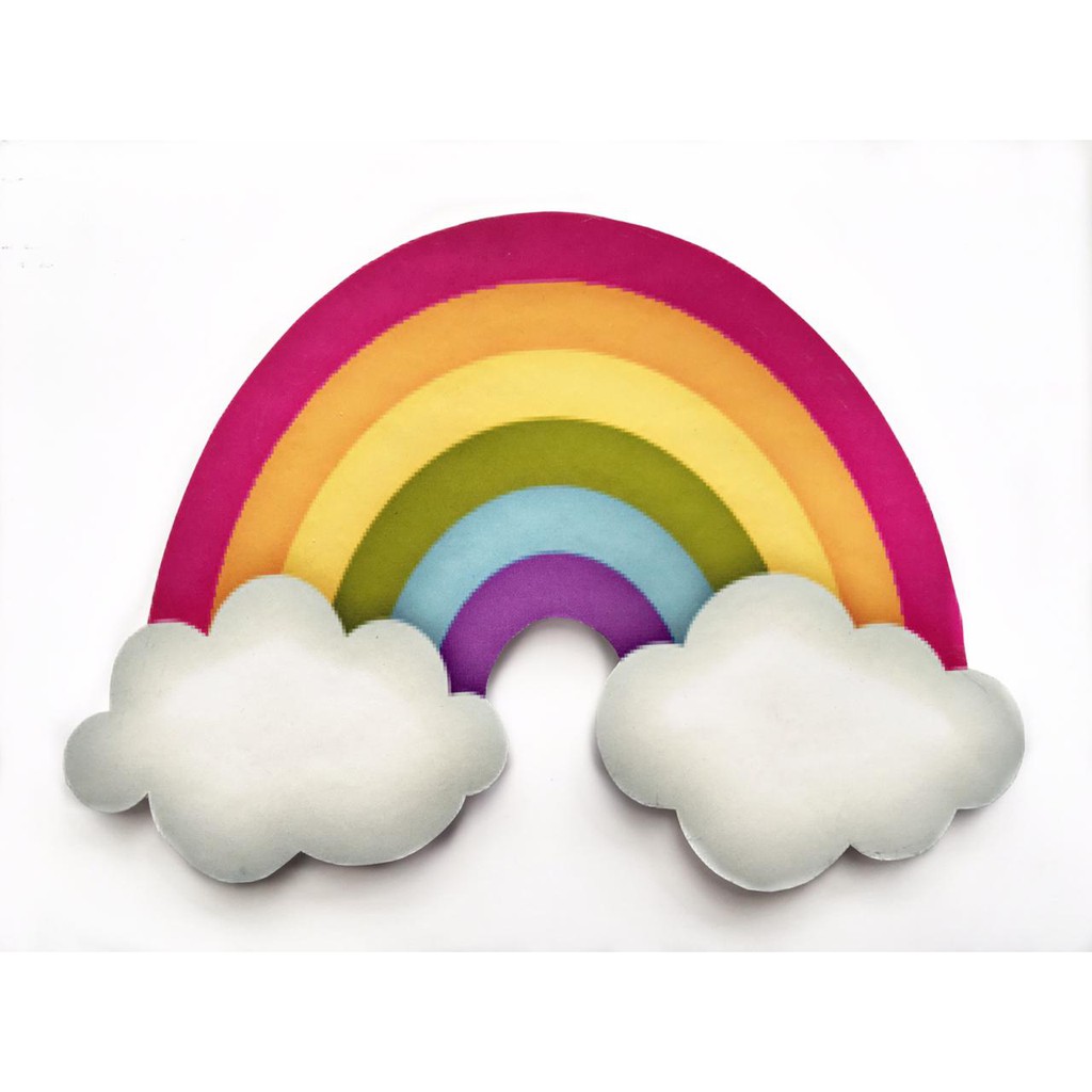 Jual Topper Background Pelangi BESAR utk hiasan kue, dinding dll ...