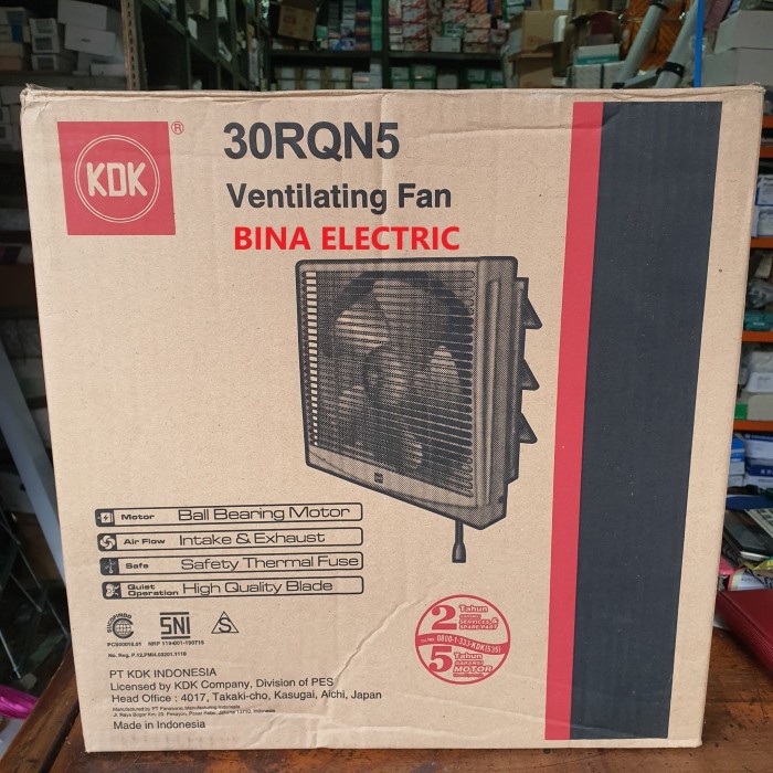 Jual EXHAUST FAN KDK 30RQN5 12" / VENTILATING FAN KDK 30RQN5 12 INCH ...
