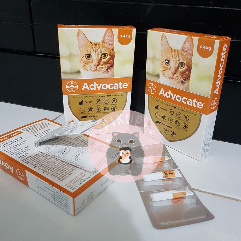 Jual ADVOCATE CAT SMALL Kucing Kecil (S) hingga BB 4 kg | Shopee Indonesia