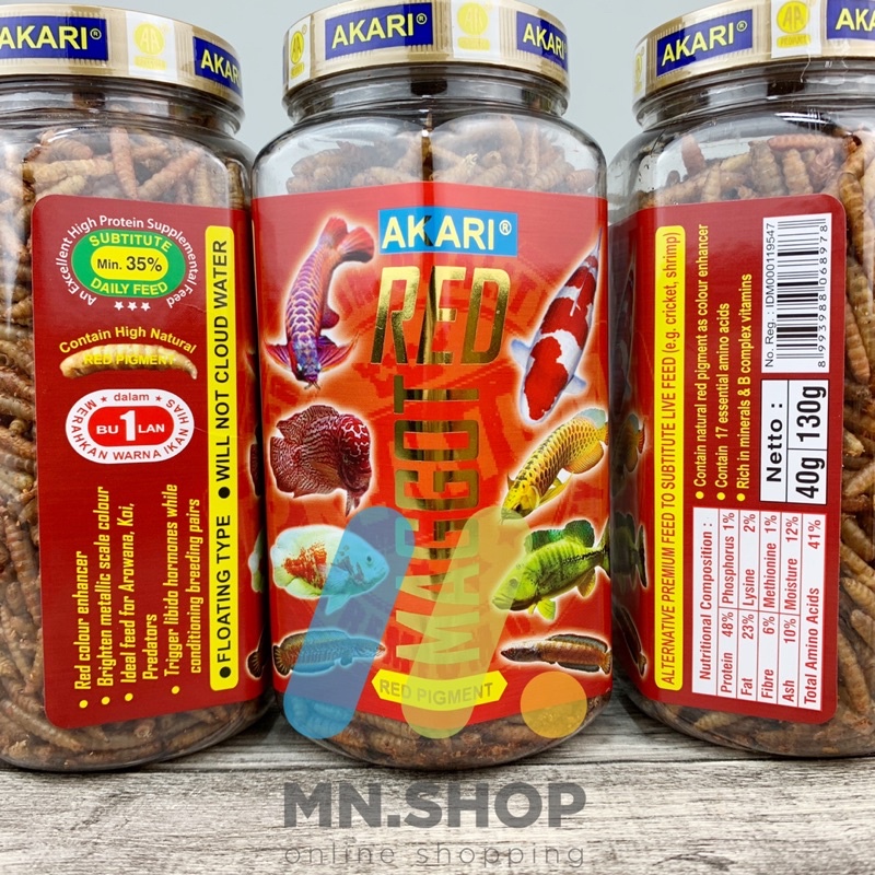 Jual Akari Maggot Red Maggot 130gr Maggot Kering Red Pigment | Shopee ...