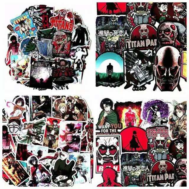 Jual HARGA ISI 30 Stiker Anime Favorit Otaku Wibu Anime Lover ...