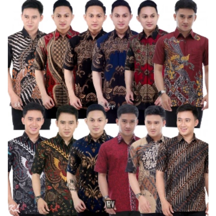 Jual Kemeja hem baju seragam batik padi angka joss | Shopee Indonesia