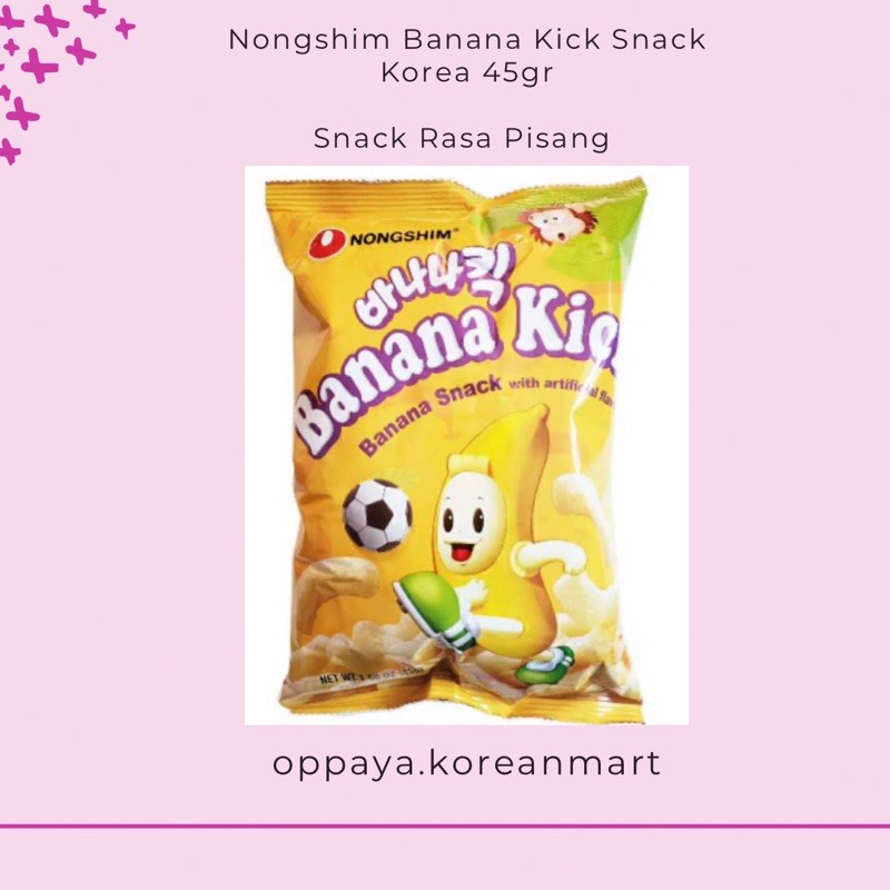 Jual Nongshim Banana kick snack Korea 45gr | Snack Rasa Pisang | Shopee ...