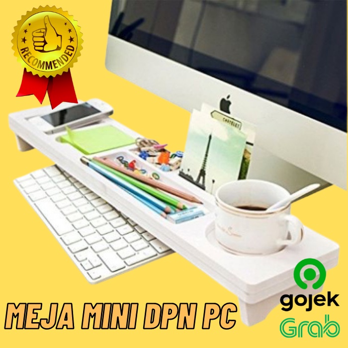 Jual Meja Mini Rak Keyboard Minimalis Organizer Depan Komputer Laptop ...