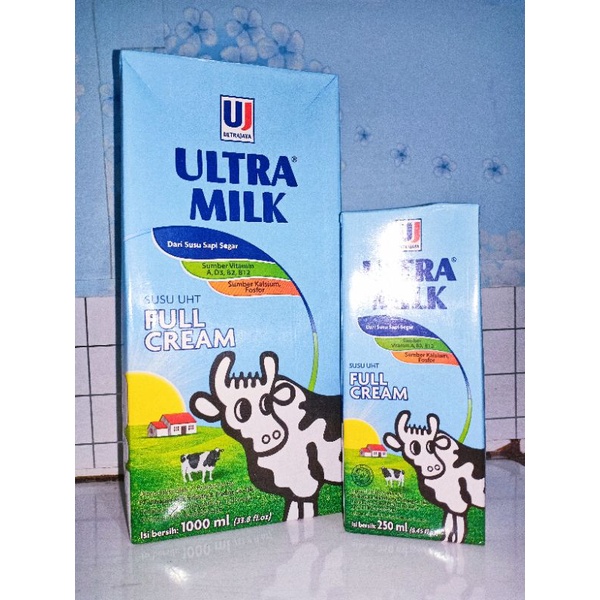 Jual Ultramilk Full cream 1000 ml / 250 ml | Shopee Indonesia