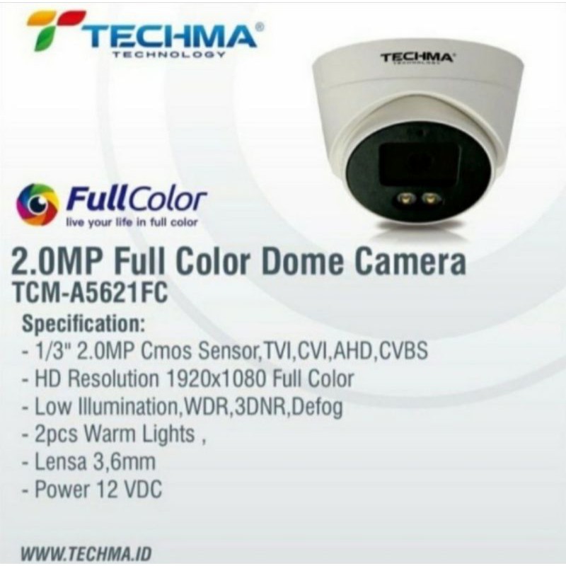 Jual Kamera Cctv 2MP Colorvu Full Color Malam Gambar Berwarna Kamera ...