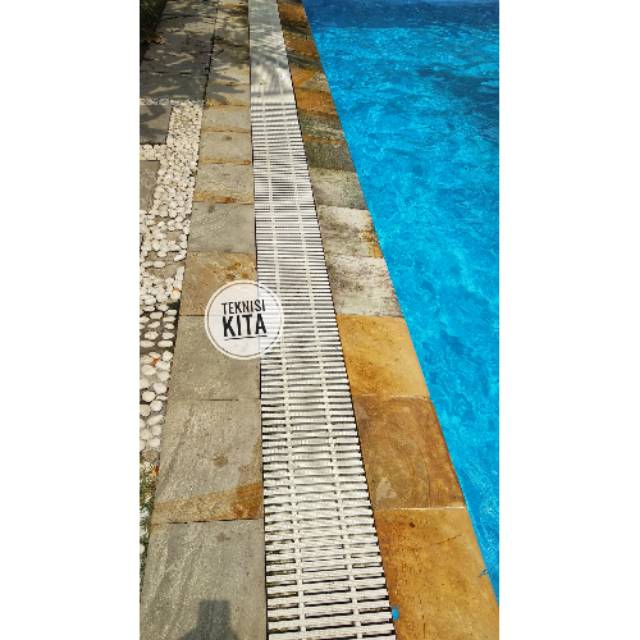 Jual 25 cm Tutup Selokan Kolam Renang Taman Dapur Grill Grating Alinco ...