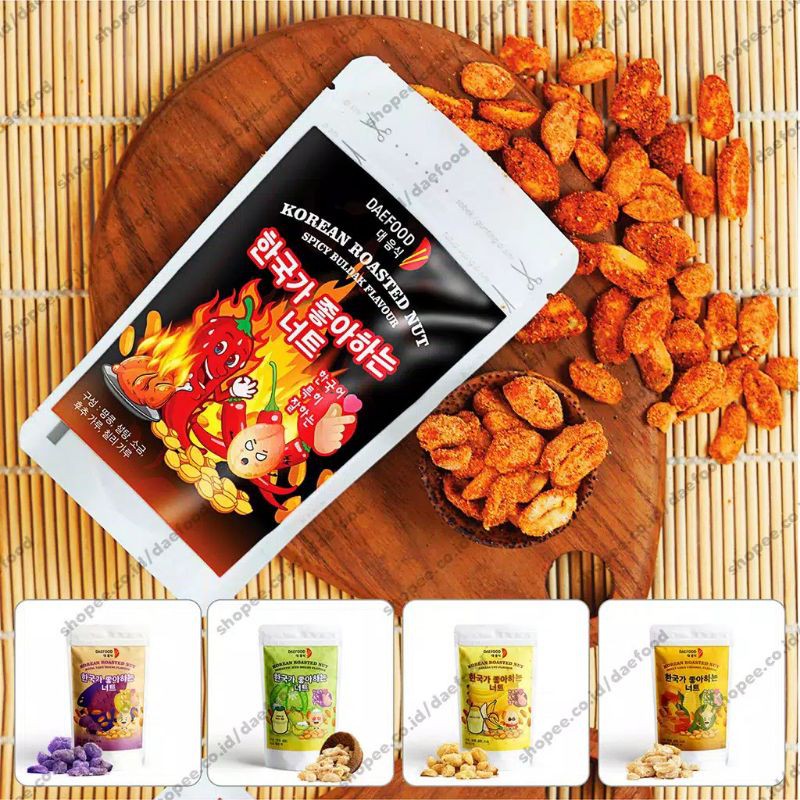 Jual Snack Korea Nagih Roasted Nut - Spicy Buldak (Makanan Viral ...