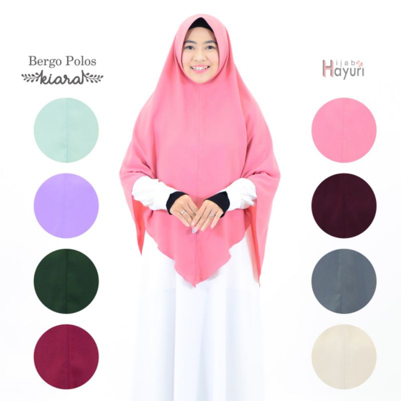 Jual HIJAB HAYURI Bergo Basic Kiara Hijabhayuri | Shopee Indonesia
