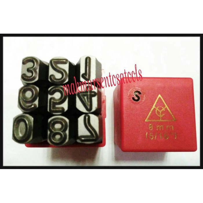 Jual ORIGINAL - NOMOR KETOK/ANGKA KETOK/NUMBER PUNCH 8MM TAIWAN ...