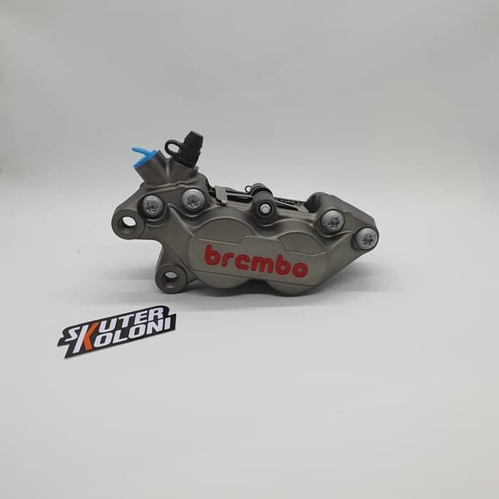 Jual Brembo 4 Piston 4P kiri grey Caliper Vespa Sprint Primavera GTS | Shopee Indonesia