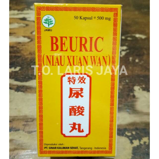 Jual BEURIC / NIAU XUAN WAN 50 KAPSUL (OBAT ASAM URAT) | Shopee Indonesia