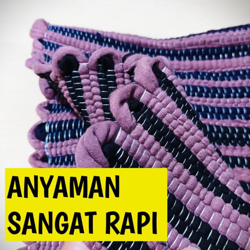 Jual Keset Kaki Rajut Anyam Tenun Katun Tebal | Shopee Indonesia