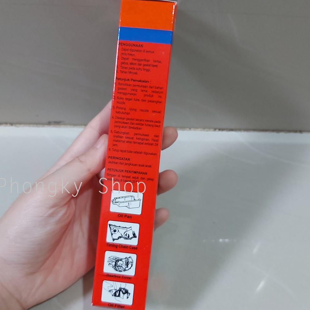 Jual Threebond | Lem Paking Merah High Temp Rtv Silicone Red (75 Gr ...