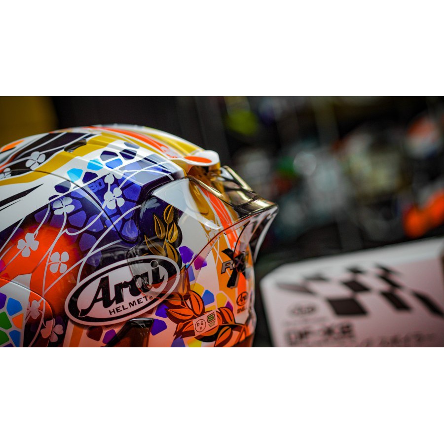 Jual SPOILER RACING ARAI RX7X DF-X2 ORI (SMOKE) | Shopee Indonesia