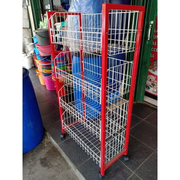Jual Rak Ciki Roda Susun 4 Rak Chiki Display Serbaguna | Shopee Indonesia