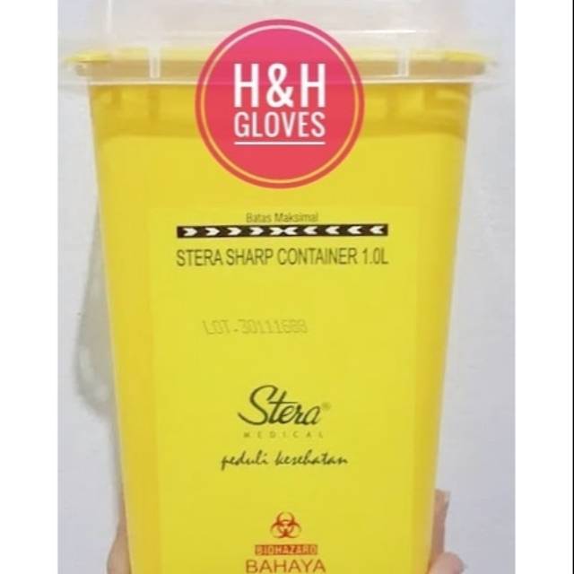 Jual Stera Sharp Container 1 Liter / Tempat Sampah Limbah Medis ...