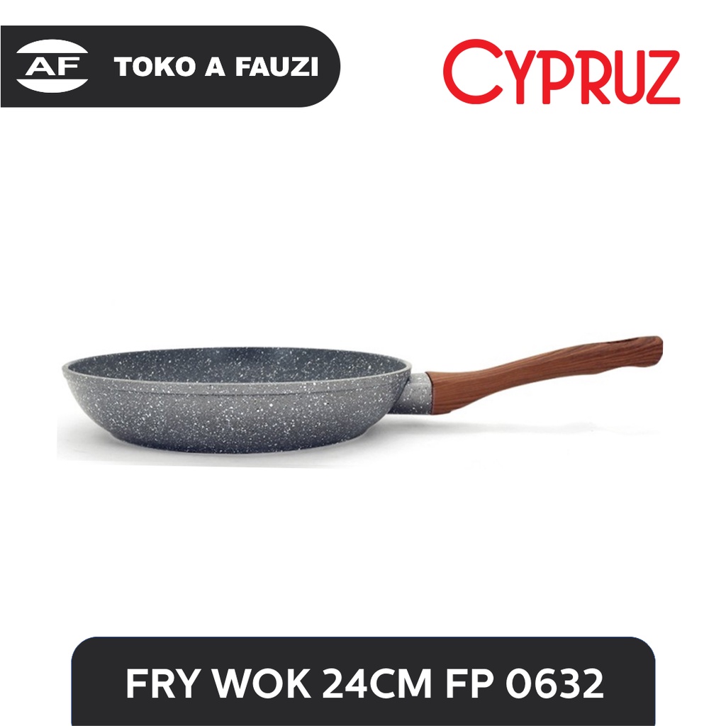 Jual FP-0632 Cypruz Fry Pan Induksi Marble 24cm | Shopee Indonesia