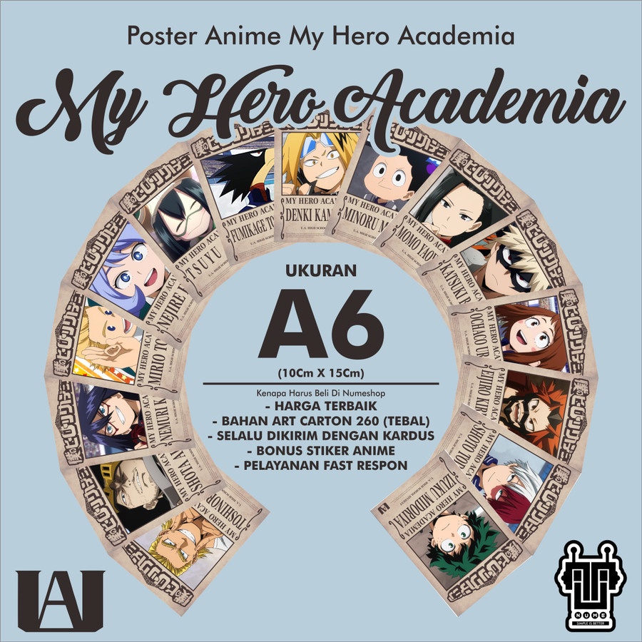 Jual Poster Anime My Hero Academia - Boku No Hero Academia - Poster ...
