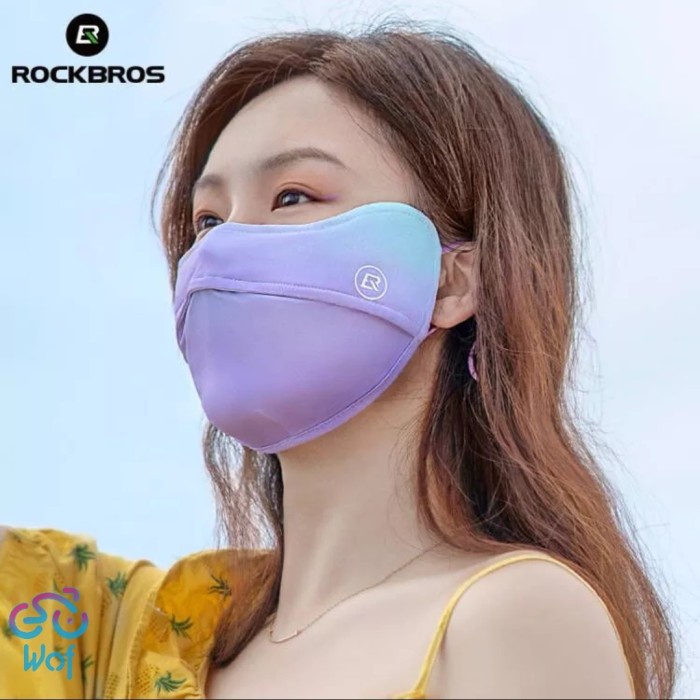 Jual ROCKBROS Gradient Ice Silk Face Mask Cover Masker Wajah Pelindung ...