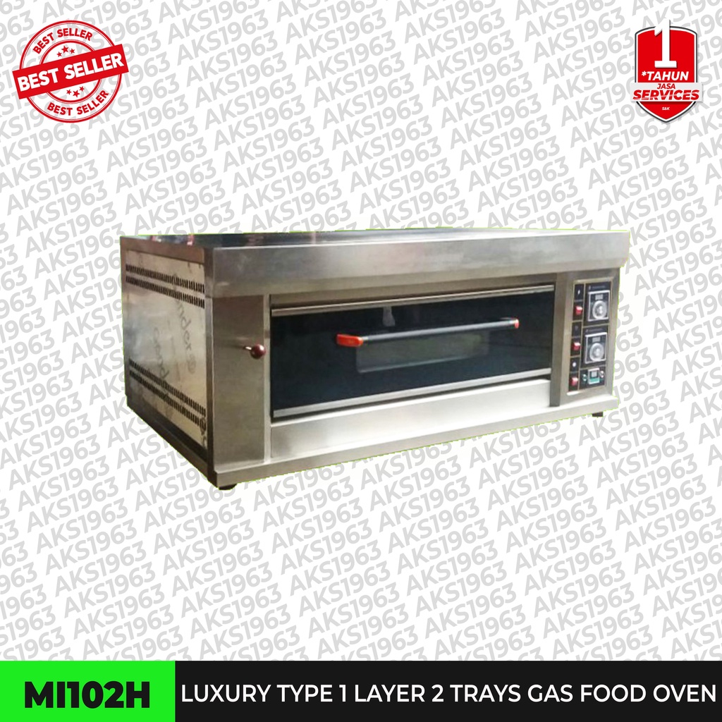 Jual Gas Oven 1 Layer 2 Trays Oven Pangang Roti Pemanggang Makanan AKS ...