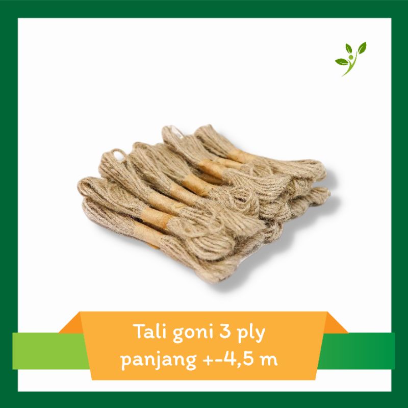 Jual TALI goni/tali rami lilit 3 ply (+- 4,5 meter) tali/goni/rami ...