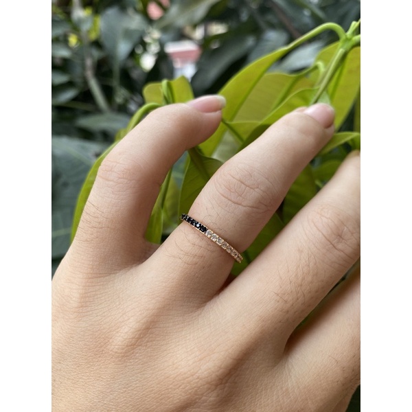 Jual cincin full LISTRING hitam putih ( New9) | Shopee Indonesia