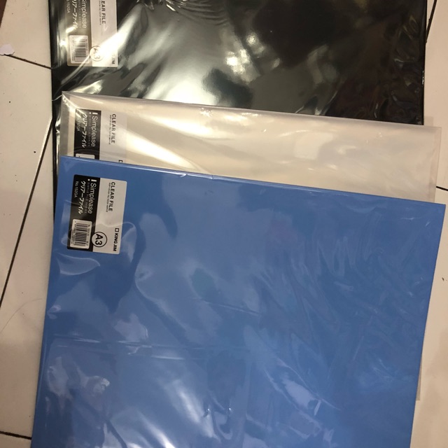 Jual Clear holder A3 king jim 20 sheet king jim clear file simplease 152 GA isi 20 lembar ...