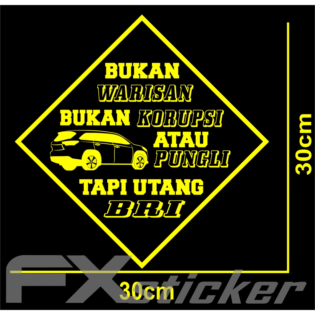 Jual stiker termurah cutting stiker mobil stiker tulisan kata kata ...