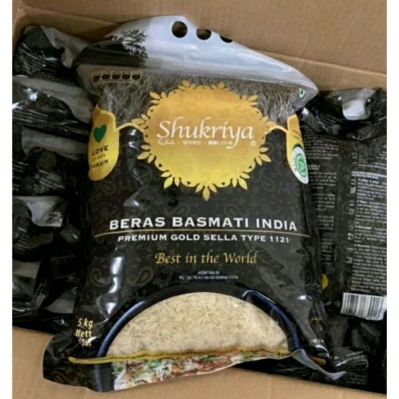 Jual Beras basmati shukriya basmati rice 5 kg | Shopee Indonesia