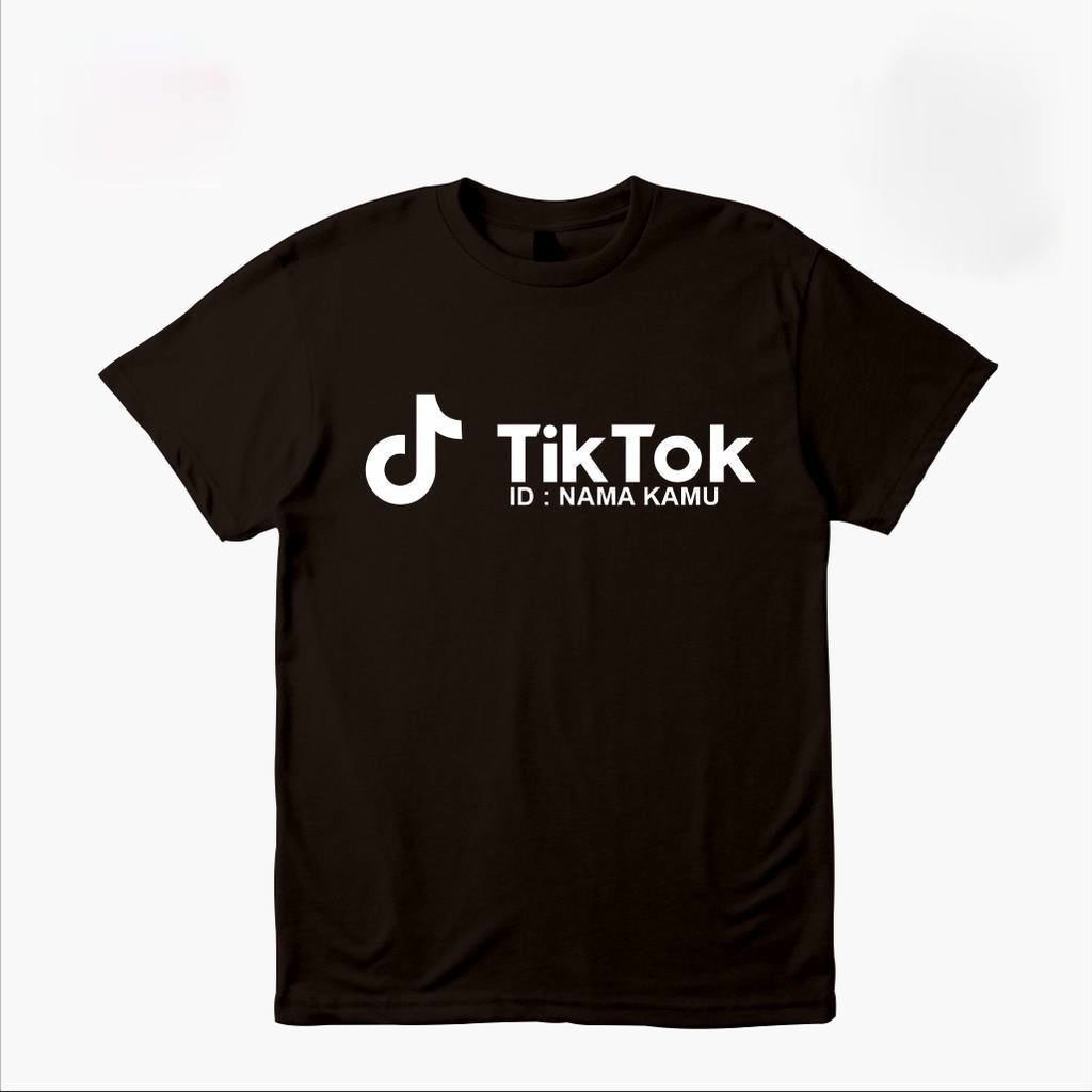 Jual Kaos tshirt Baju Tiktok Tik Tok Logo Kaos Sosial Media / BISA COD ...