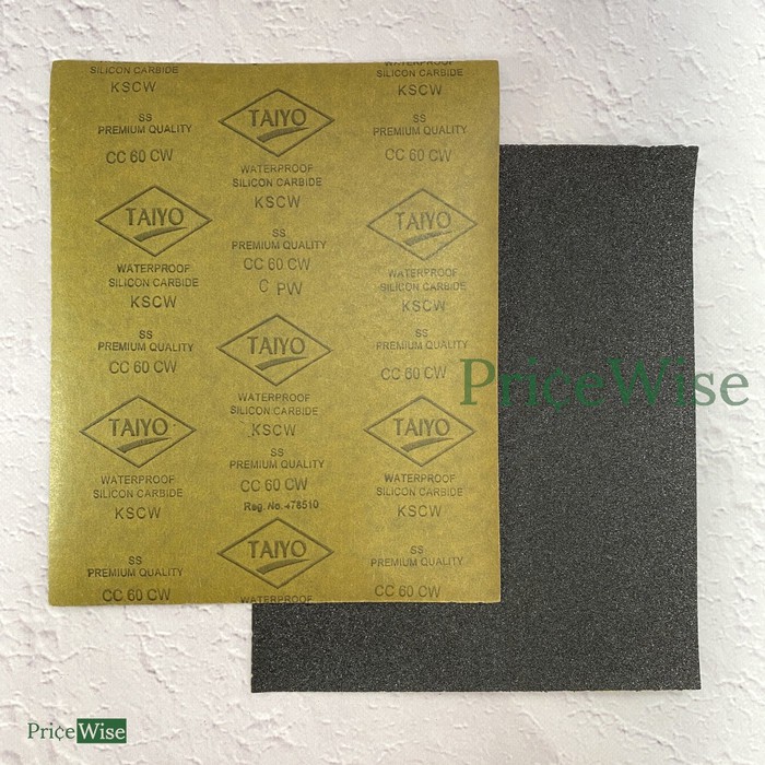 Jual Amplas Lembaran 60 Waterproof / Abrasive Paper Taiyo / Amplas ...