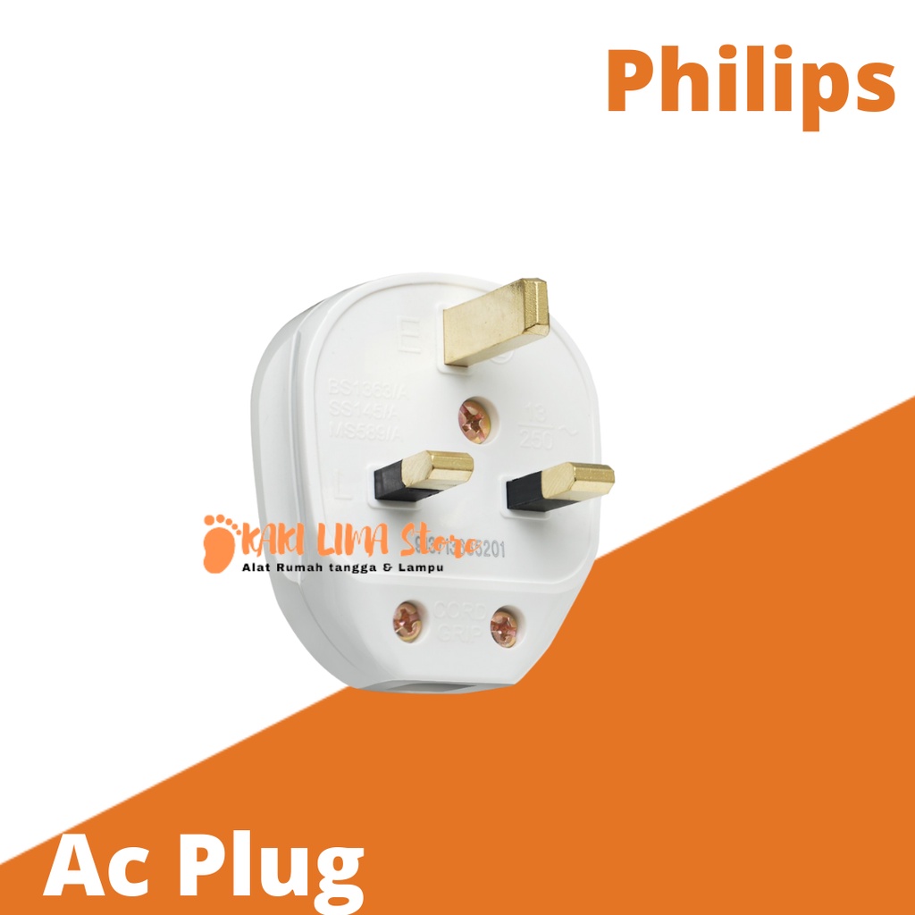 Jual PHILIPS AgileStyle AC Plug - Steker AC | Shopee Indonesia