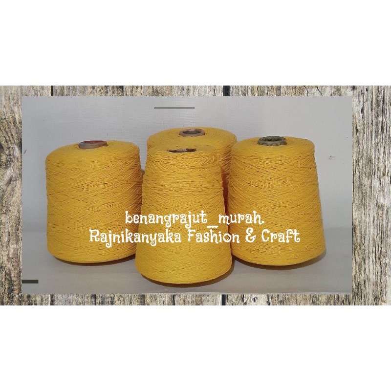 Jual Benang Jala/benang rajut jala/benang jala katun, D9, 500gr Kuning ...